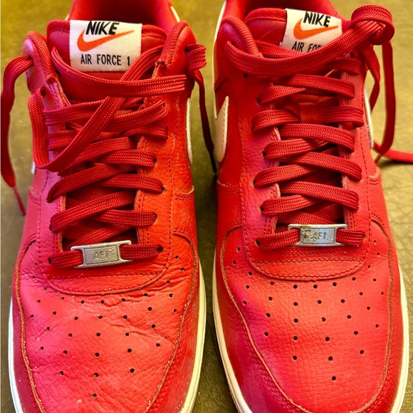 Nike | Shoes | Nike Air Force Red Sneakers | Poshmark